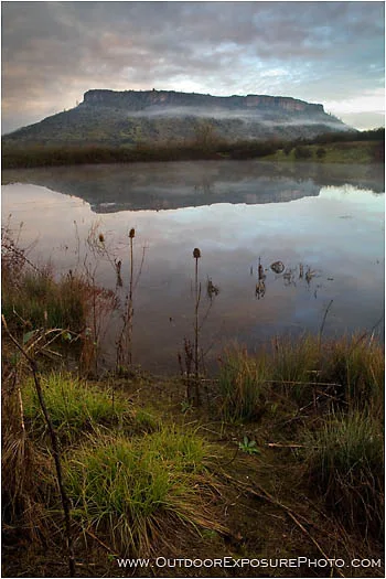 Lower Table Rock Reflected Stock Image, Medford, Oregon - Sean Bagshaw ...